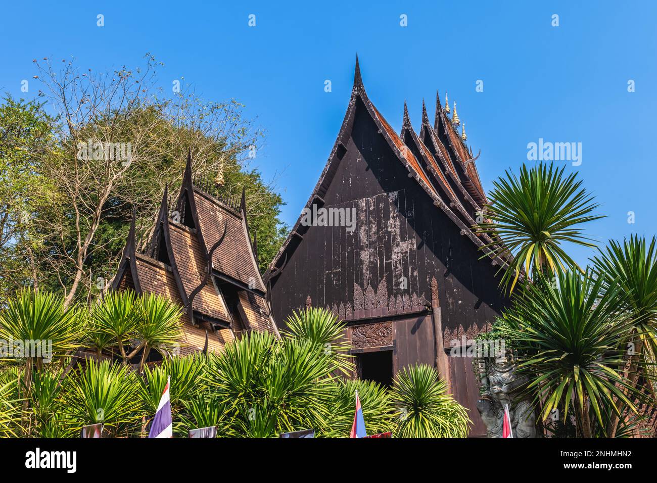 Baan Dam Museum, aka Black House Museum, in Chiang Rai, Thailand Stock ...