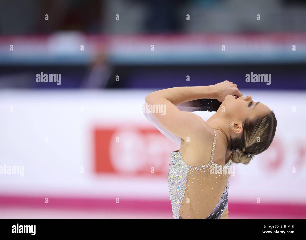 Loena HENDRICKX of Belgium performs during women free skating in ISU ...