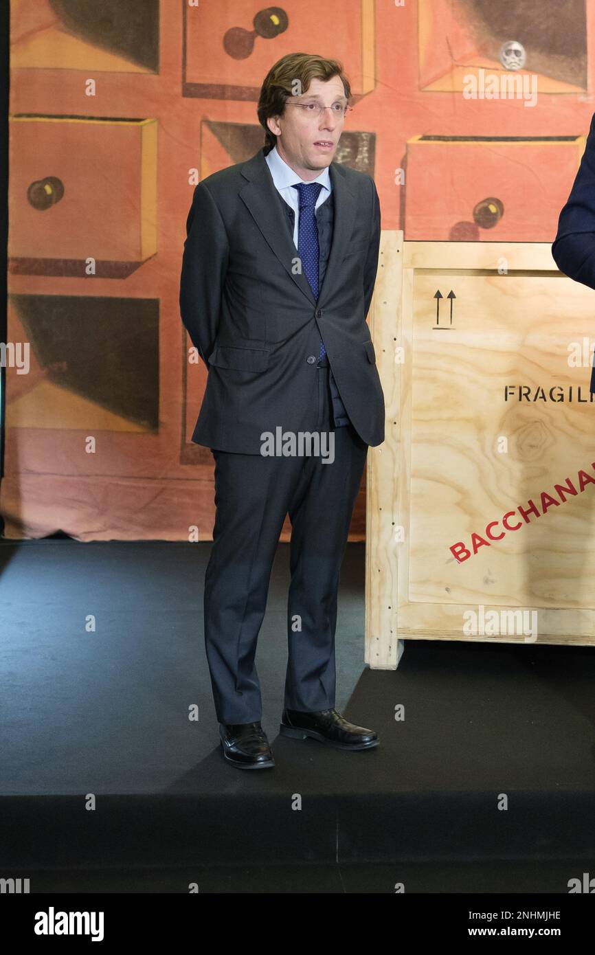 Madrid, Spain. 21st Feb, 2023. The mayor of Madrid, Jose Luis Martinez ...