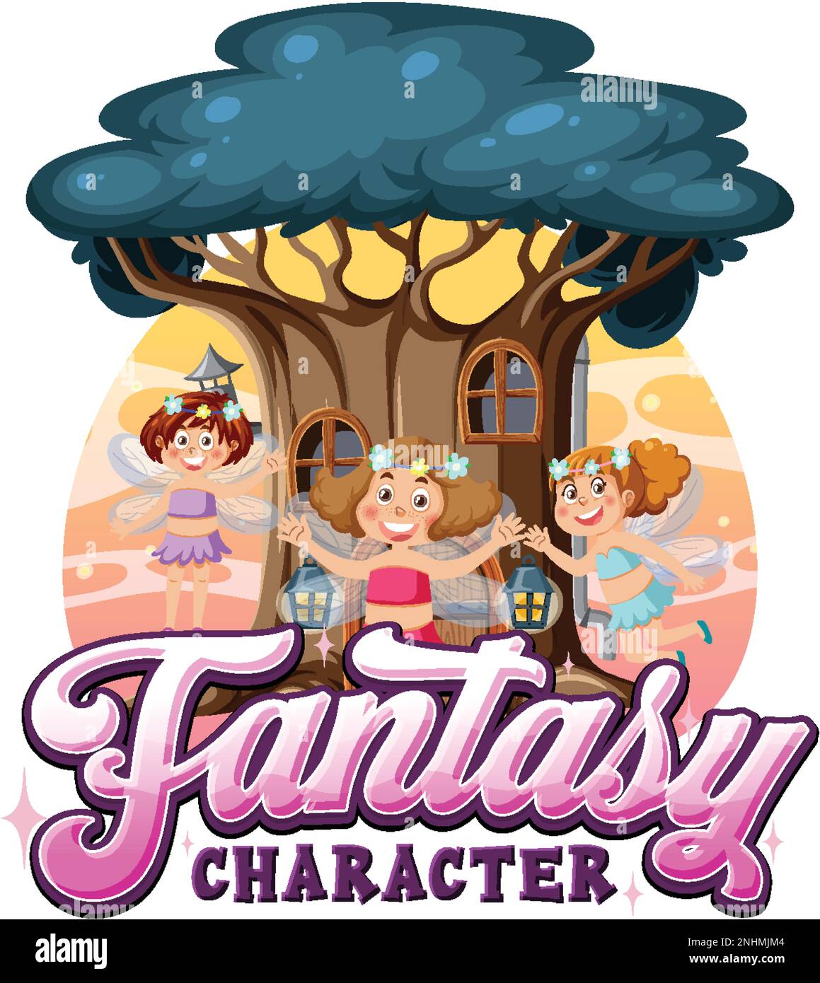 Fairy tales cartoon character illustration Stock Vector Image & Art - Alamy