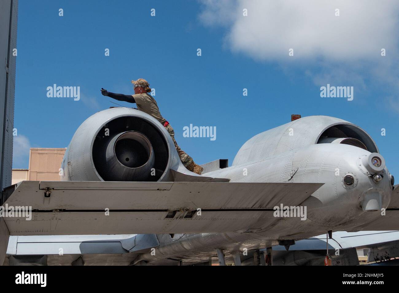 Sr. Airmen Kevin Barker, crew chief with the 924th Fighter Group ...