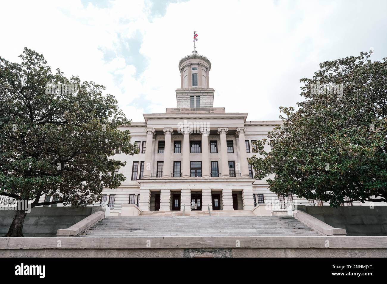 Tennessee State Capitol, Greek Revival 1845-1859 legislative building & grounds housing the tomb ...