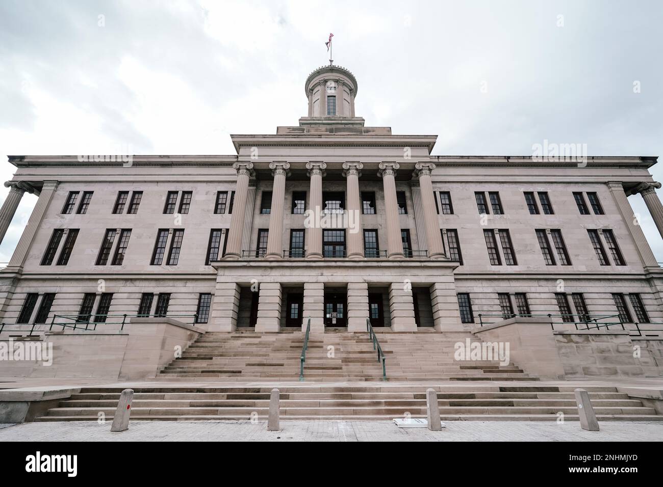 Tennessee State Capitol, Greek Revival 1845-1859 legislative building & grounds housing the tomb ...