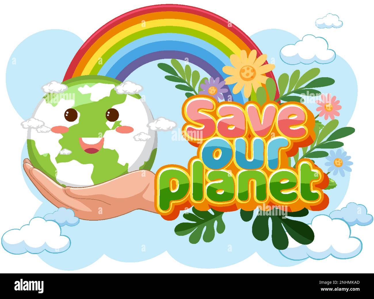 Save the earth campaign banner illustration Stock Vector Image & Art ...