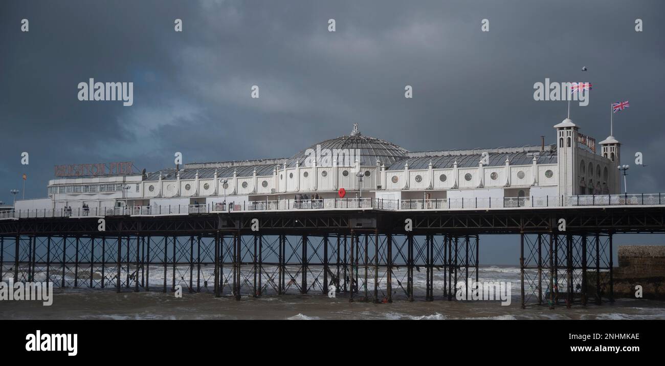 Brighton pier from an angle hi-res stock photography and images - Alamy