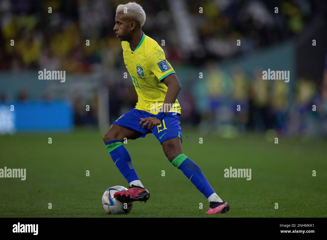 Qatar - Doha - 12/09/2022 - 2022 WORLD CUP, CROATIA X BRAZIL - Rodrygo ...