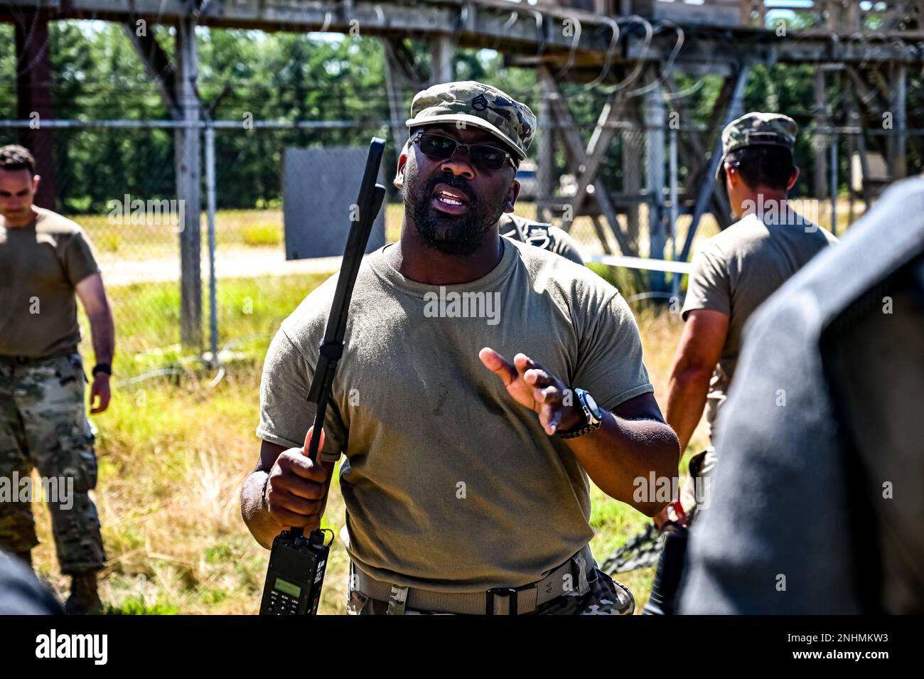 A U.S. Army National Guard Soldier assigned to the 340th Military ...