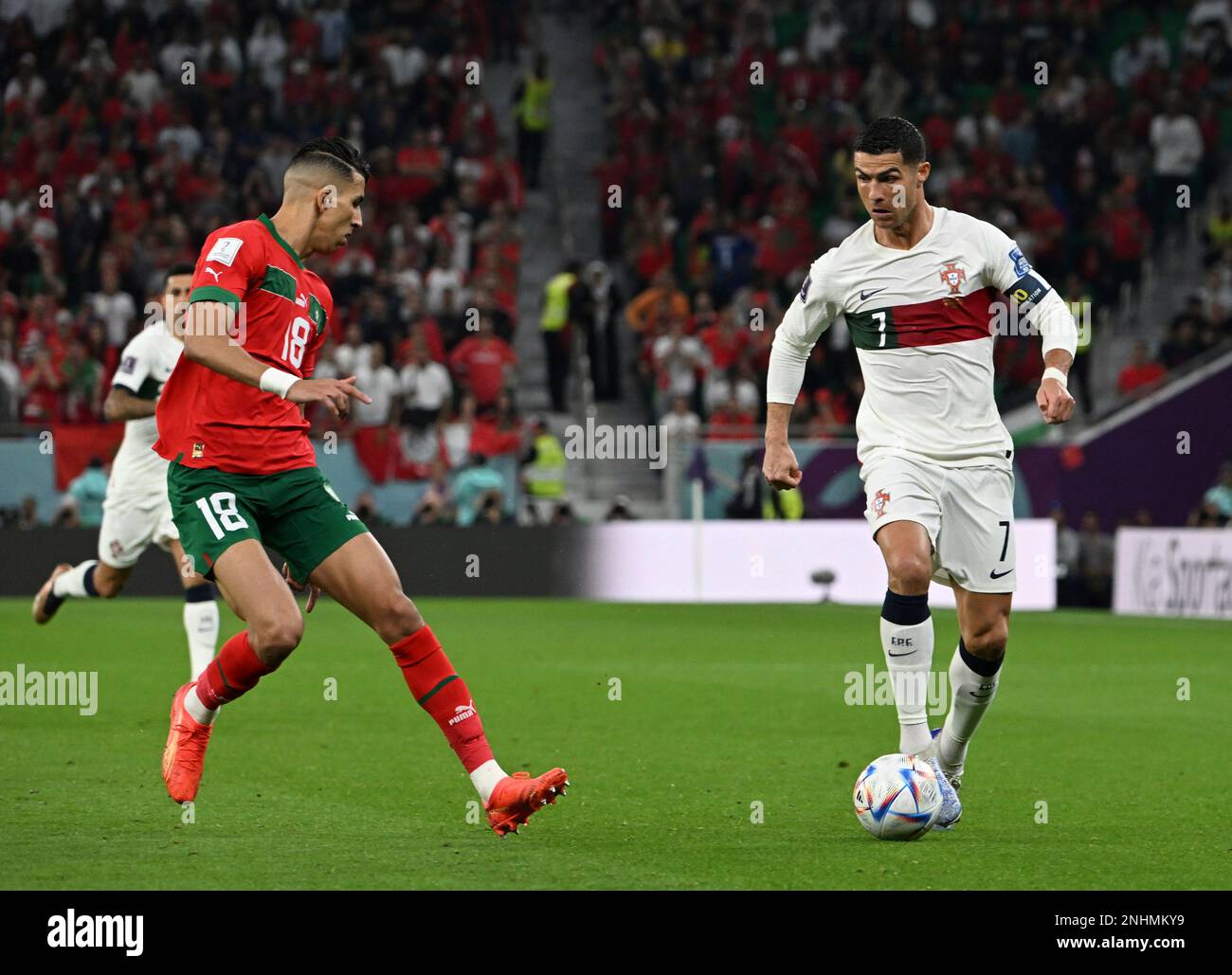 Portigal's CRISTIANO RONALDO keeps a ball during the FIFA World Quarter ...