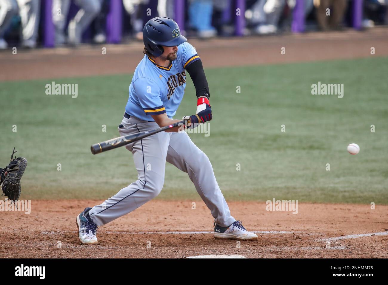 Baton Rouge, LA, USA. 21st Feb, 2023. Southern's Hunter Tabb (17 ...