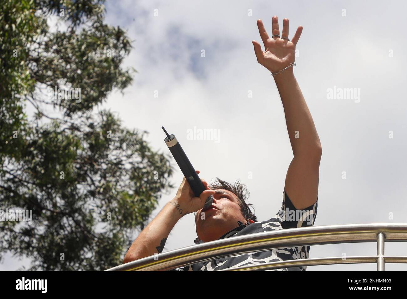 Sao Paulo, Sao Paulo, Brasil. 21st Feb, 2023. (INT) Brazilian singer Di ...