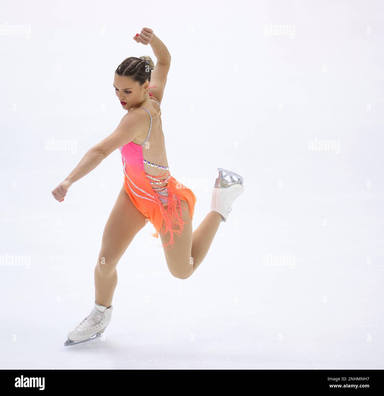 Loena HENDRICKX of Belgium performs during women short program (SP) in ...