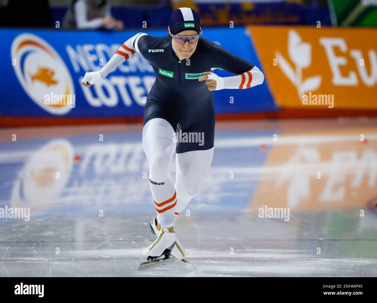 Austria's Vanessa Herzog starts her race during the women's 500-meter ...