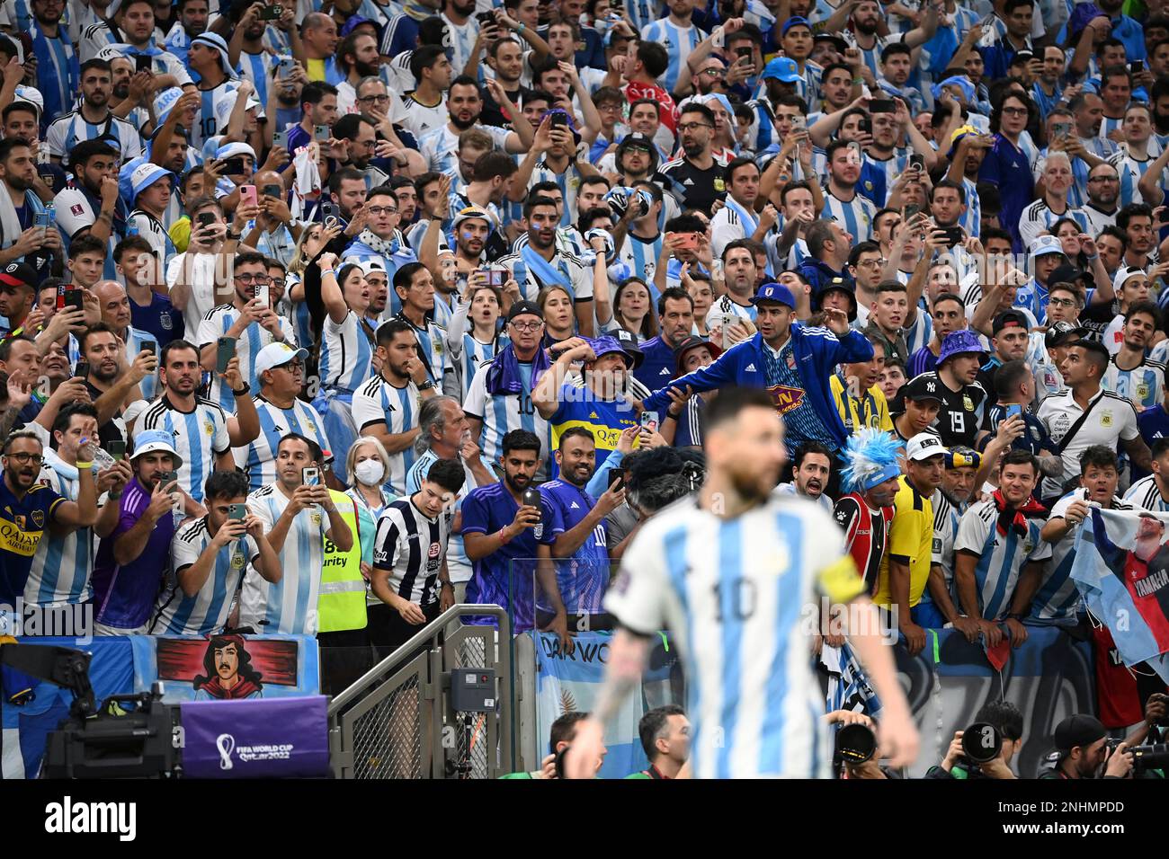 Supporters give enthusiastic encouragement to players during the FIFA ...