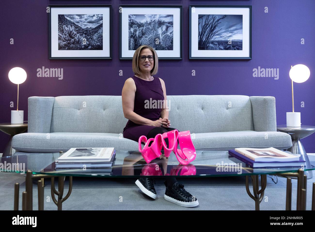 Sen. Kyrsten Sinema (I-Ariz.) poses for a portrait in her office on ...