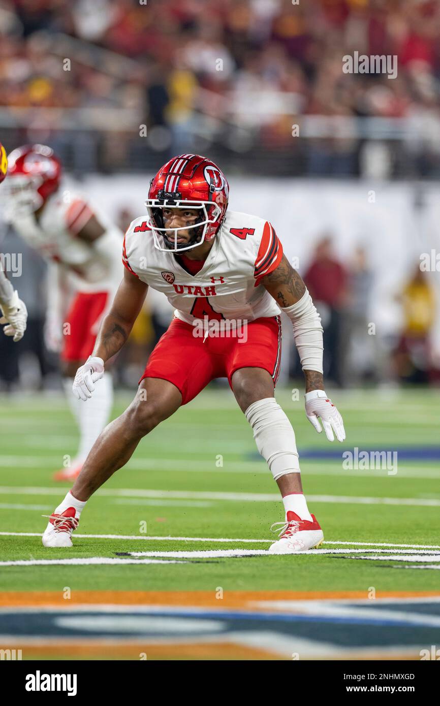 Utah cornerback JaTravis Broughton (4) against USC in the Pac 12 ...