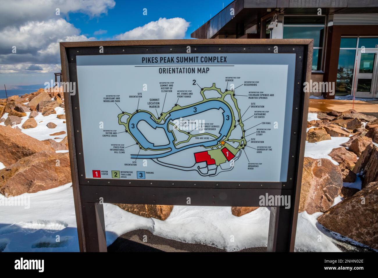 Colorado Springs, CO, USA - Dec 5, 2022: The Pikes Peak Summit Complex ...
