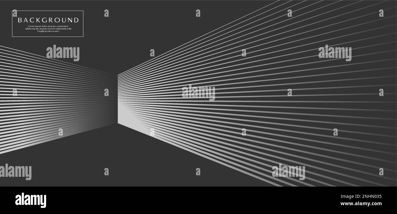 Monochrome side of room blend line abstract background. Dynamic geometric lines Stock Vector ...