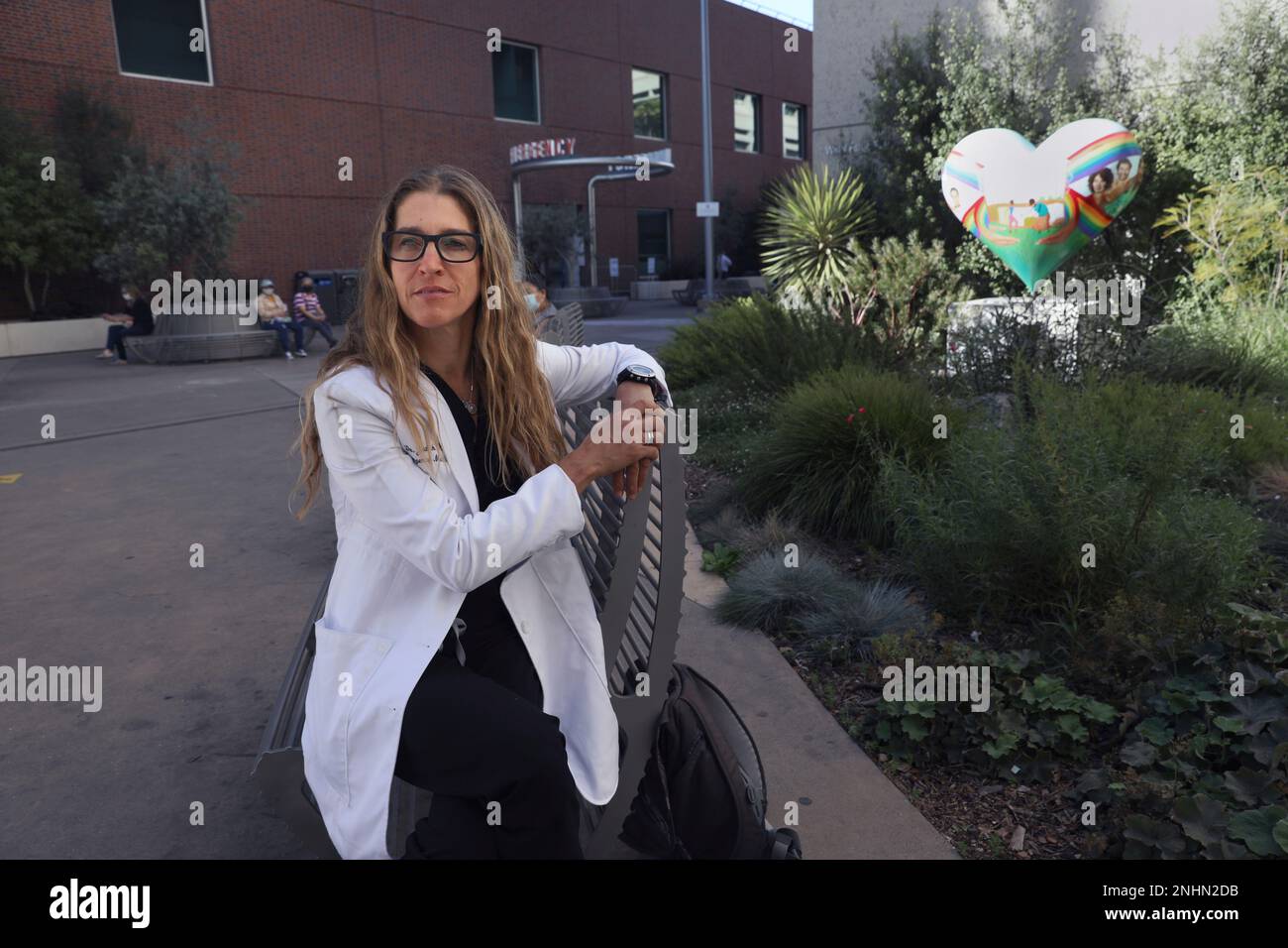 Dr. Judith Klein seen near the emergency entrance at Zuckerberg San ...