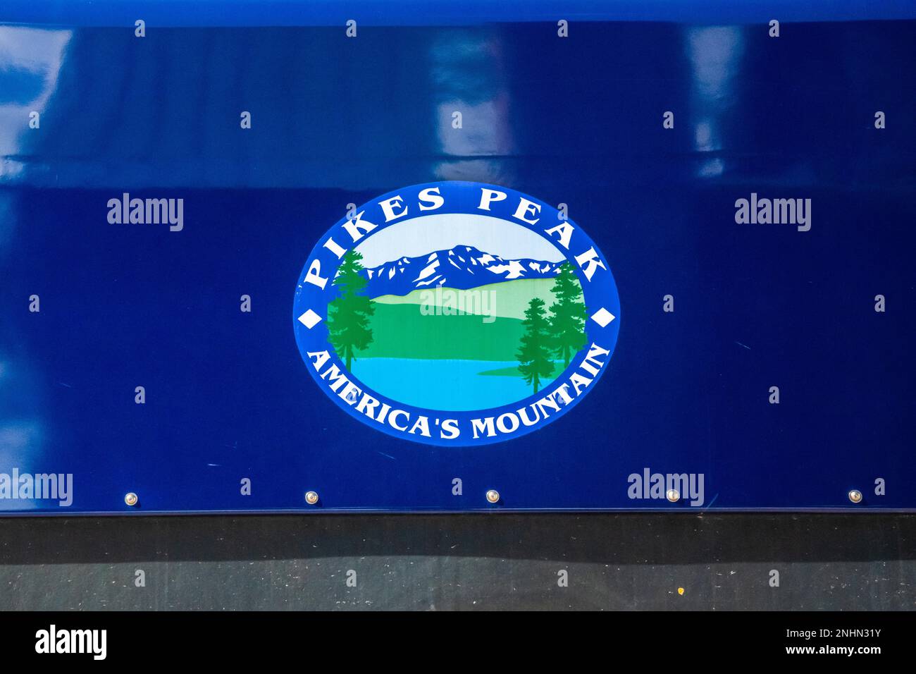 Colorado Springs, CO, USA - Dec 5, 2022: A welcoming signboard at the ...