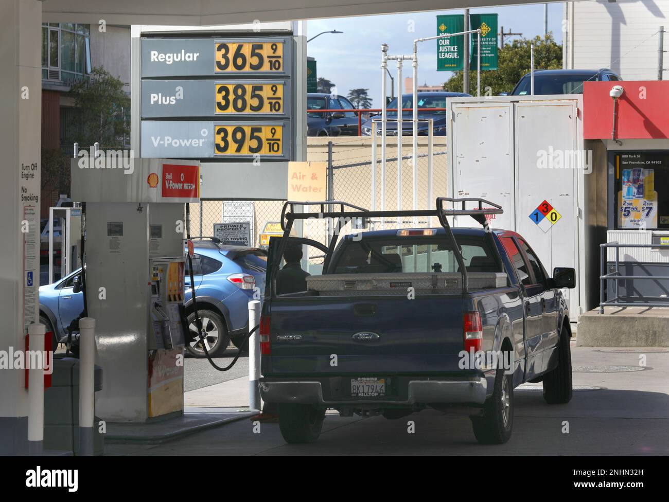 Shell gas station seen on Franklin at Turk streets on Monday, March 9 ...