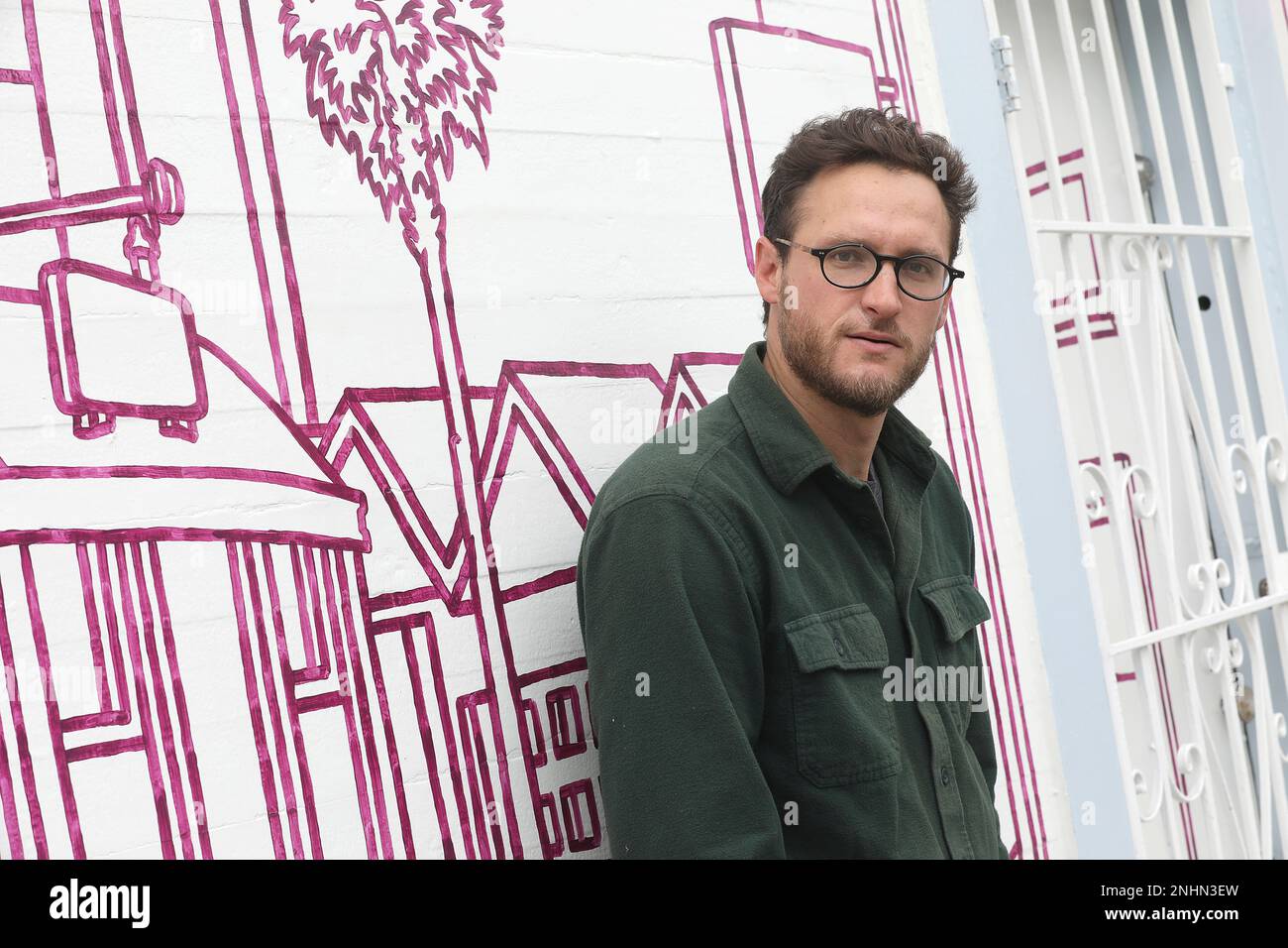 SF line-drawer, muralist, and artist Amos Goldbaum recently completed a ...