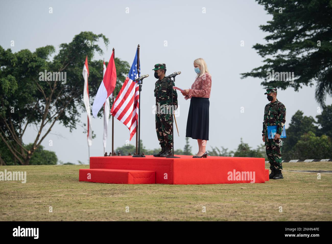 ASEAN Chargé D’Affaires Kate Rebholz and TNI-AU Air Vice Marshal ...