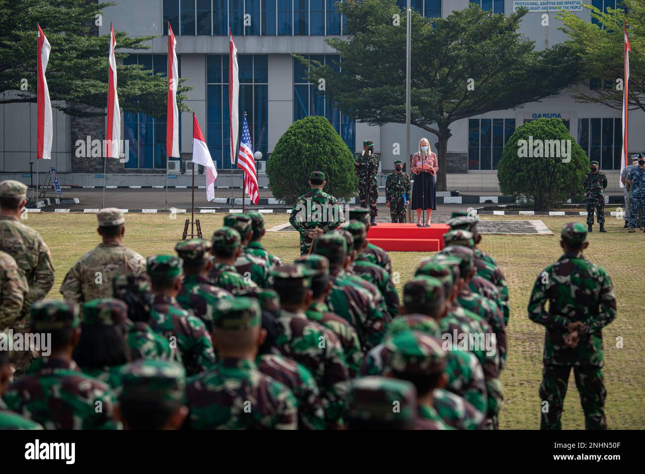 ASEAN Chargé D’Affaires Kate Rebholz and TNI-AU Air Vice Marshal ...