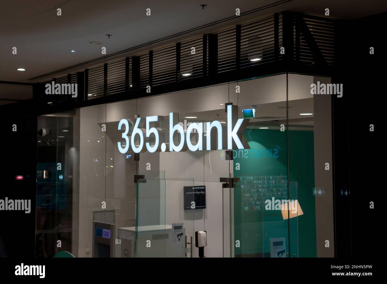 Bratislava, Slovakia - February, 19, 2023 : 365 bank branch in the ...