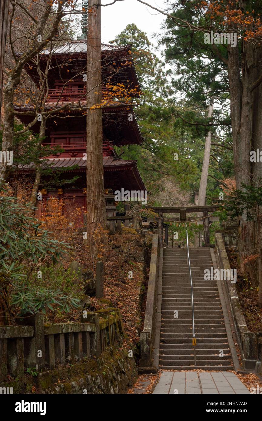 Haruna Shrine in the autumn, Gunma, Japan Stock Photo - Alamy