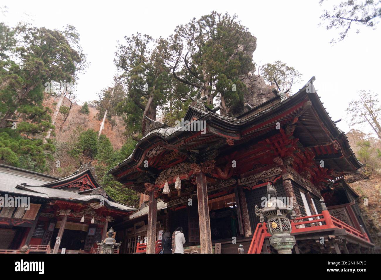 Haruna Shrine in the autumn, Gunma, Japan Stock Photo - Alamy