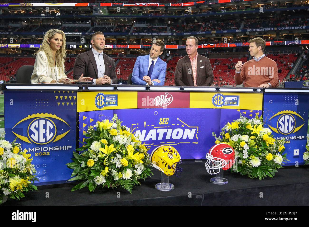 December 03, 2022: SEC Nation films live with Laura Rutledge, Tim Tebow ...