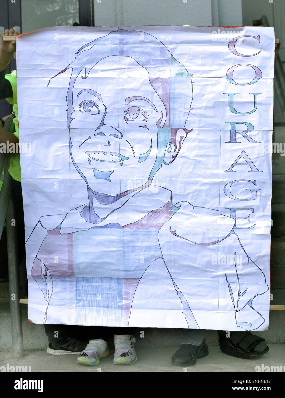 Ruby Bridges Day signs that student use seen in front of the school at ...