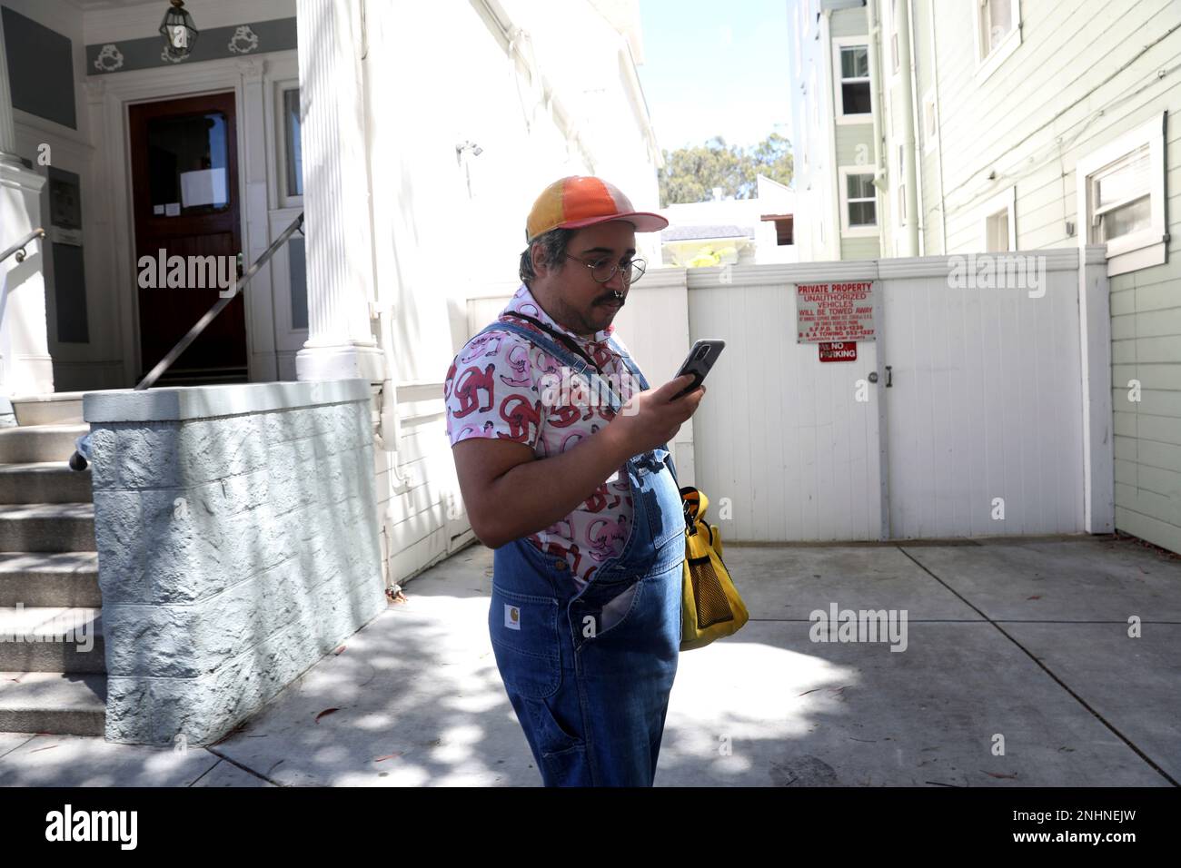 Collage artist Broobs aka Ruby Marquez sees he has a call for a job ...