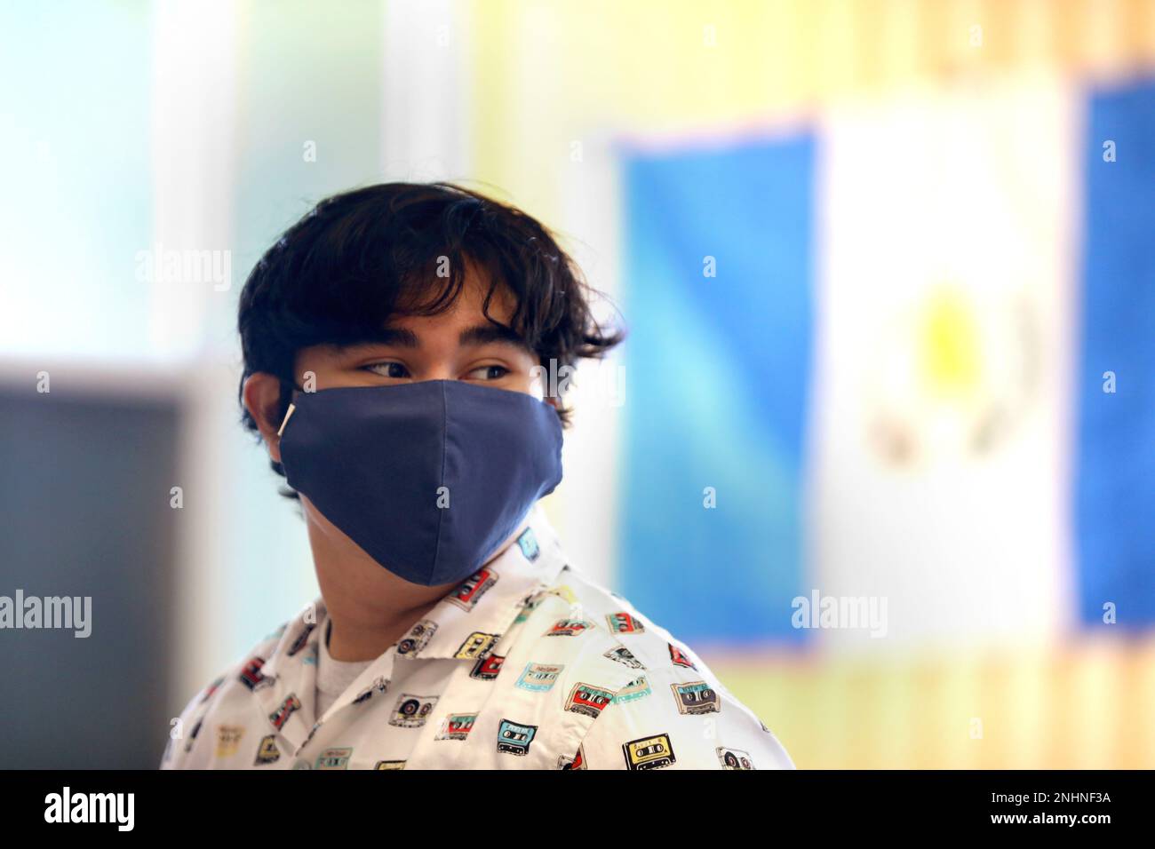 Noah Pascual waits to receive his diploma at CAT high school on ...