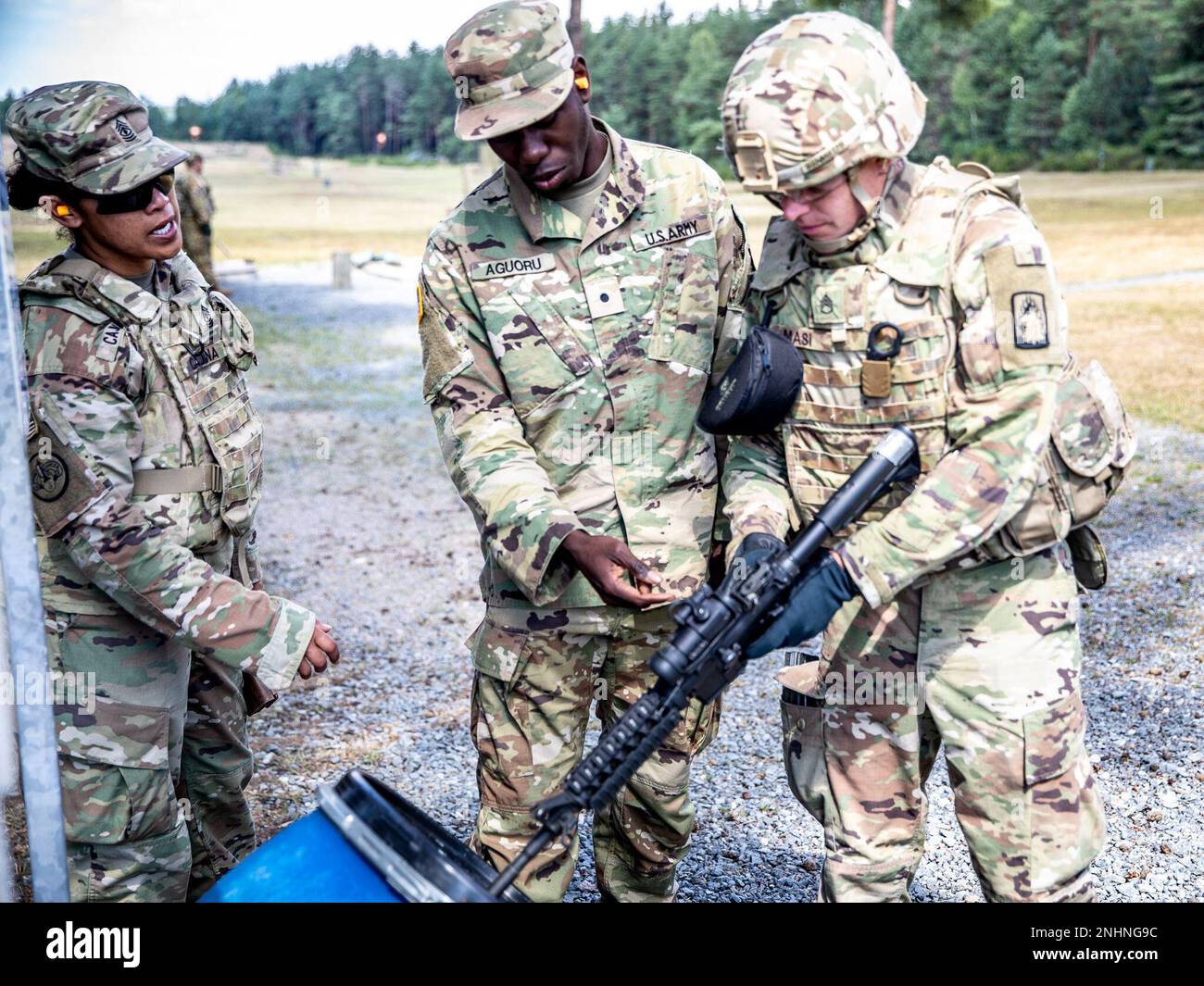 U.S. Army 1st. Sgt. Taofegauiai Cajina, first sergeant, Charlie Company ...