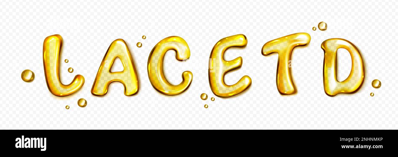 Oil alphabet with jelly letter and drop. Liquid text vector with splash ...