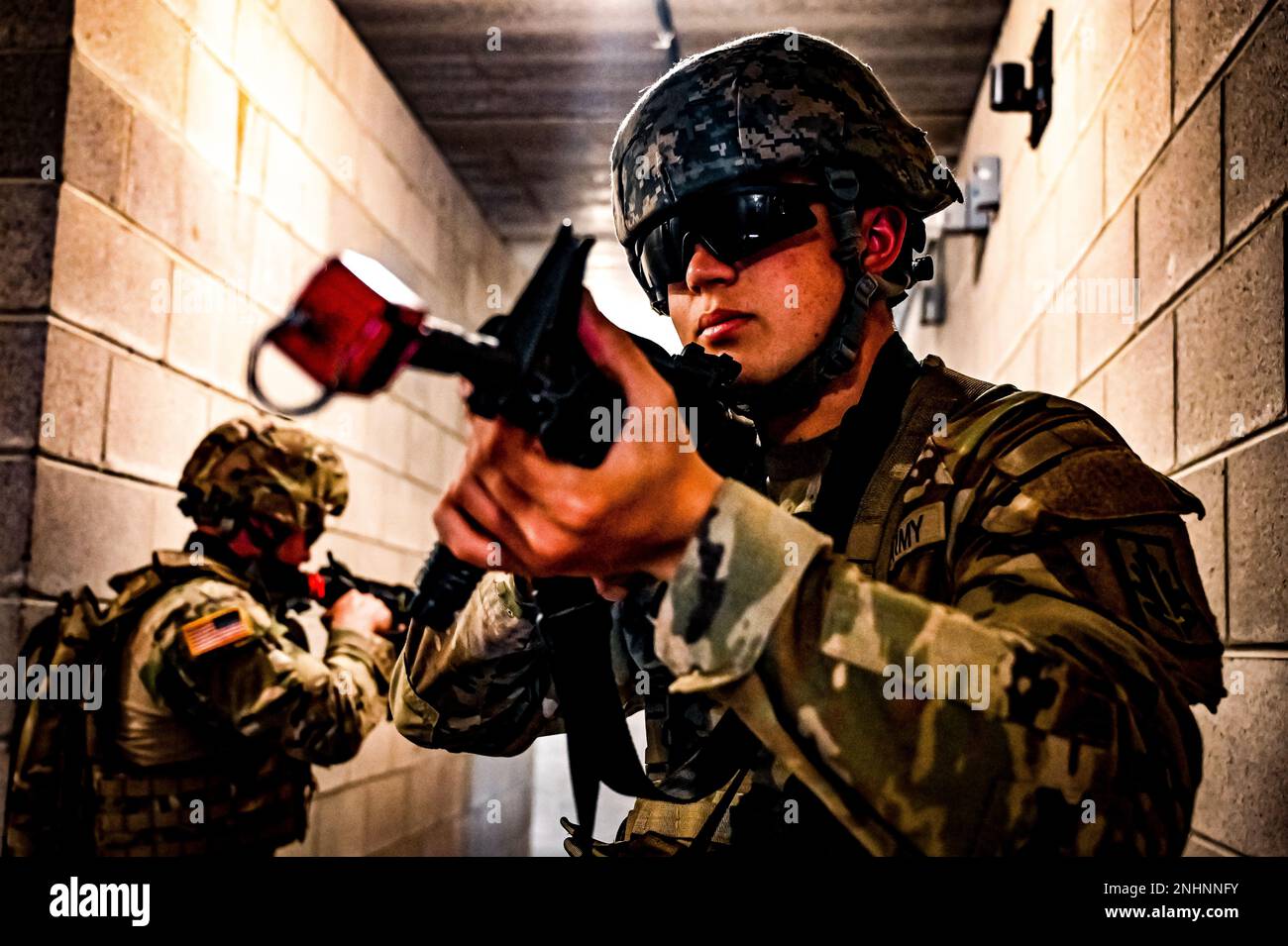 A U.S. Army National Guard Soldier assigned to the 333rd Military ...
