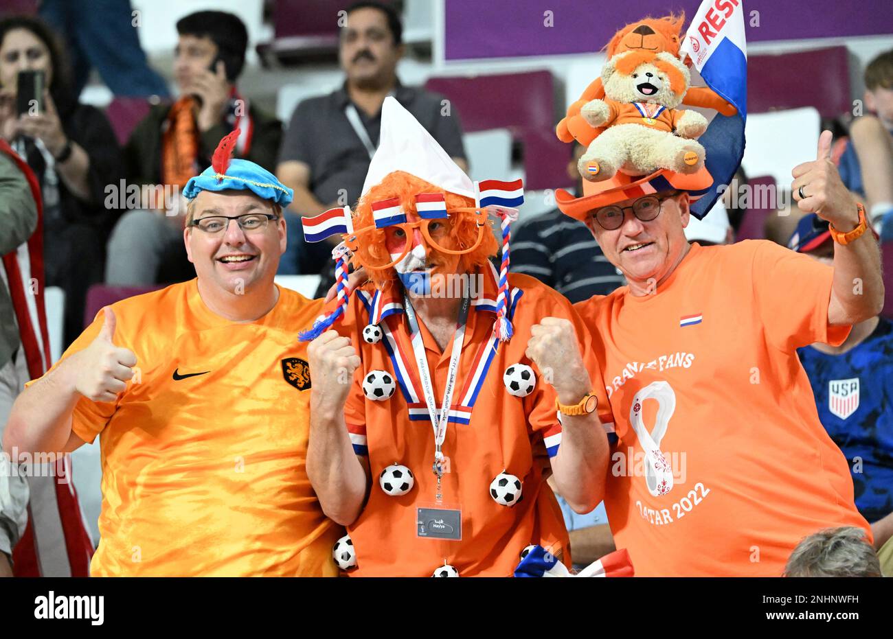 Netherlands' supporters buck up their team during the World Cup ...