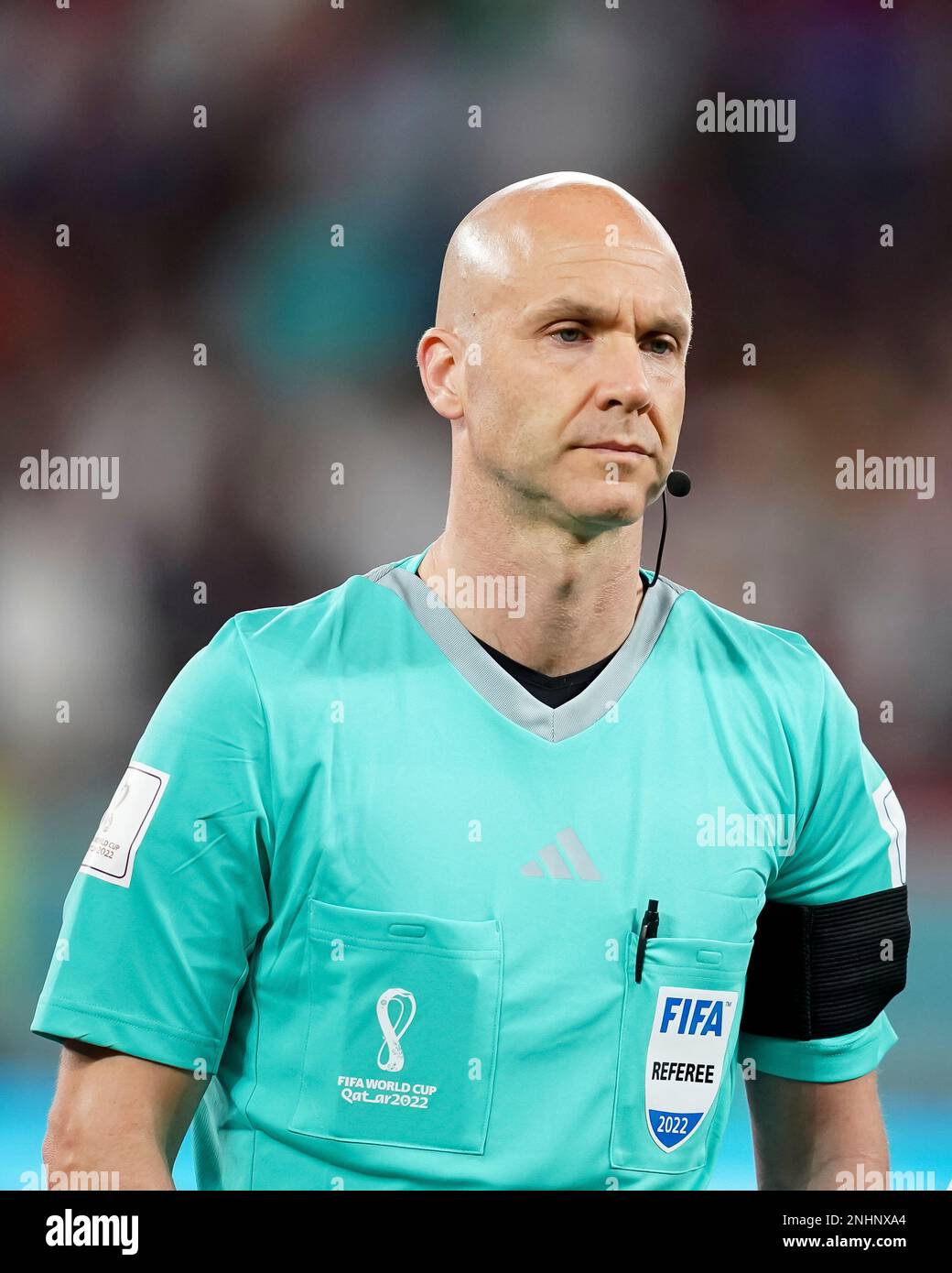 DOHA, QATAR - DECEMBER 1: Referee Anthony Taylor during the FIFA World ...