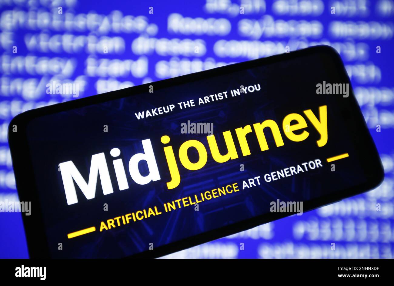 Midjourney logo hi-res stock photography and images - Alamy