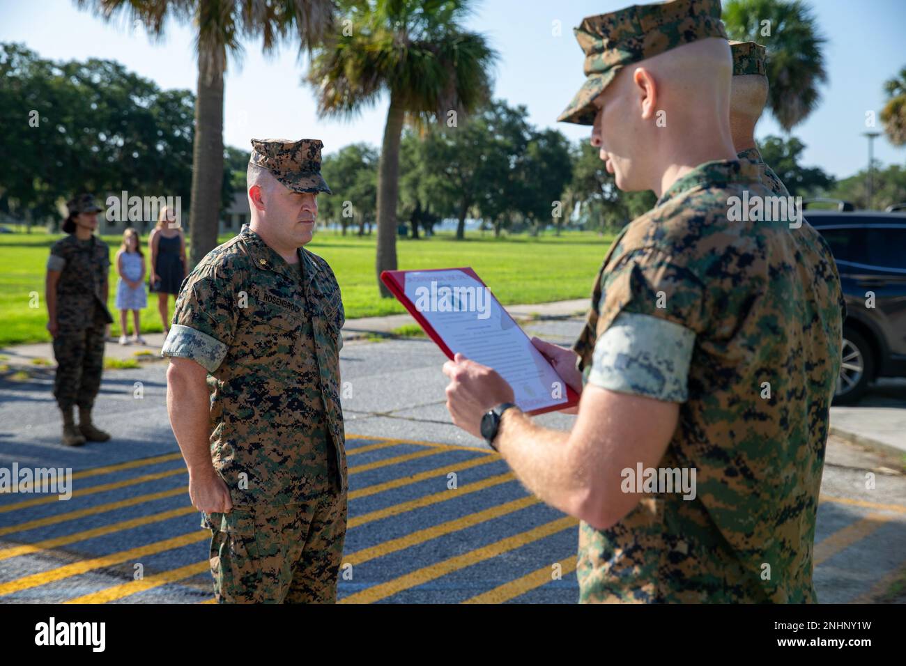 U.S. Marine Corps Capt. David P. Whitworth, the adjutant at 6th Marine ...