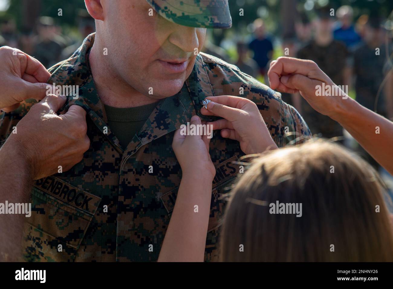 U.S. Marine Corps Lt. Col. David E. Rosenbrock, the district recruiting ...