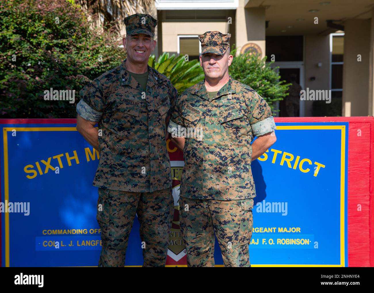 U.S. Marine Corps Col. Lance G. Langfeldt, the commanding officer at ...