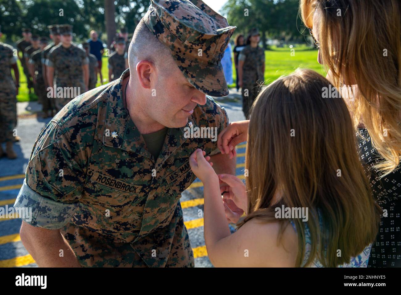 U.S. Marine Corps Lt. Col. David E. Rosenbrock, the district recruiting ...