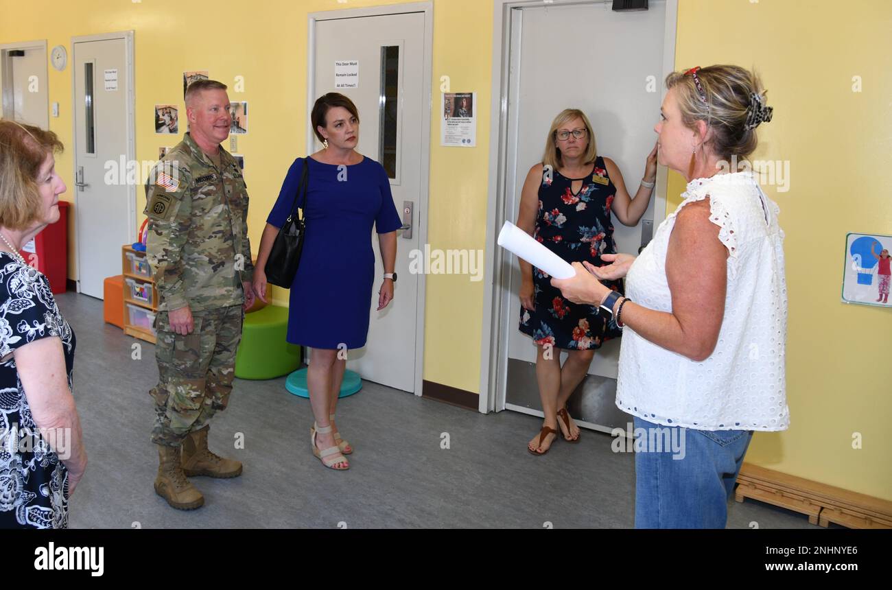 Brig. Gen. Michael C. McCurry and his wife Sadie receive an update from ...