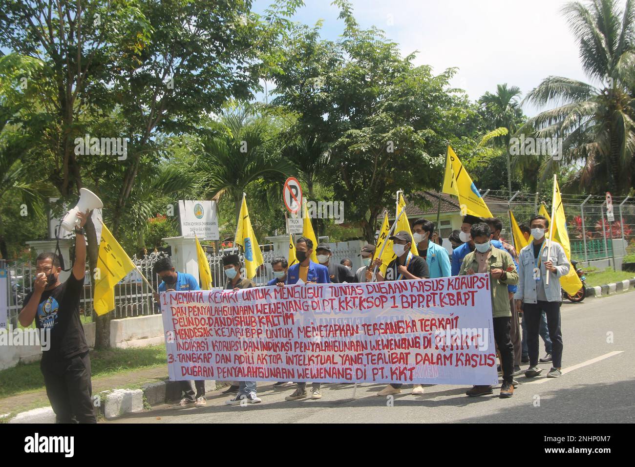 Demonstracion on Balikpapan, east borneo Stock Photo - Alamy