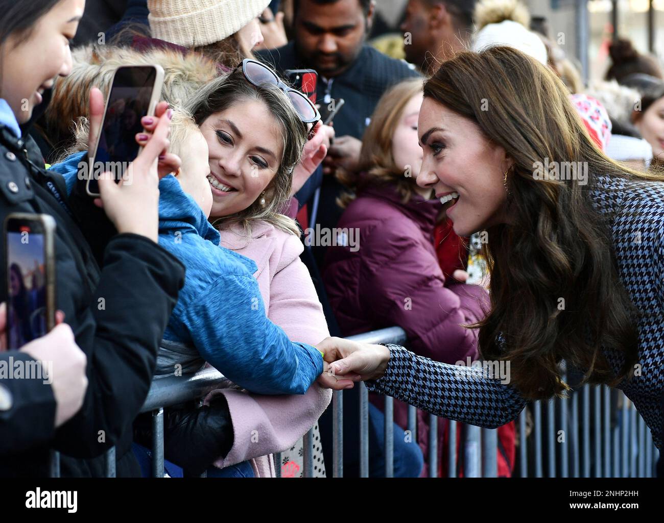 Kate, Princess of Wales, center, visits the Center on the Developing ...