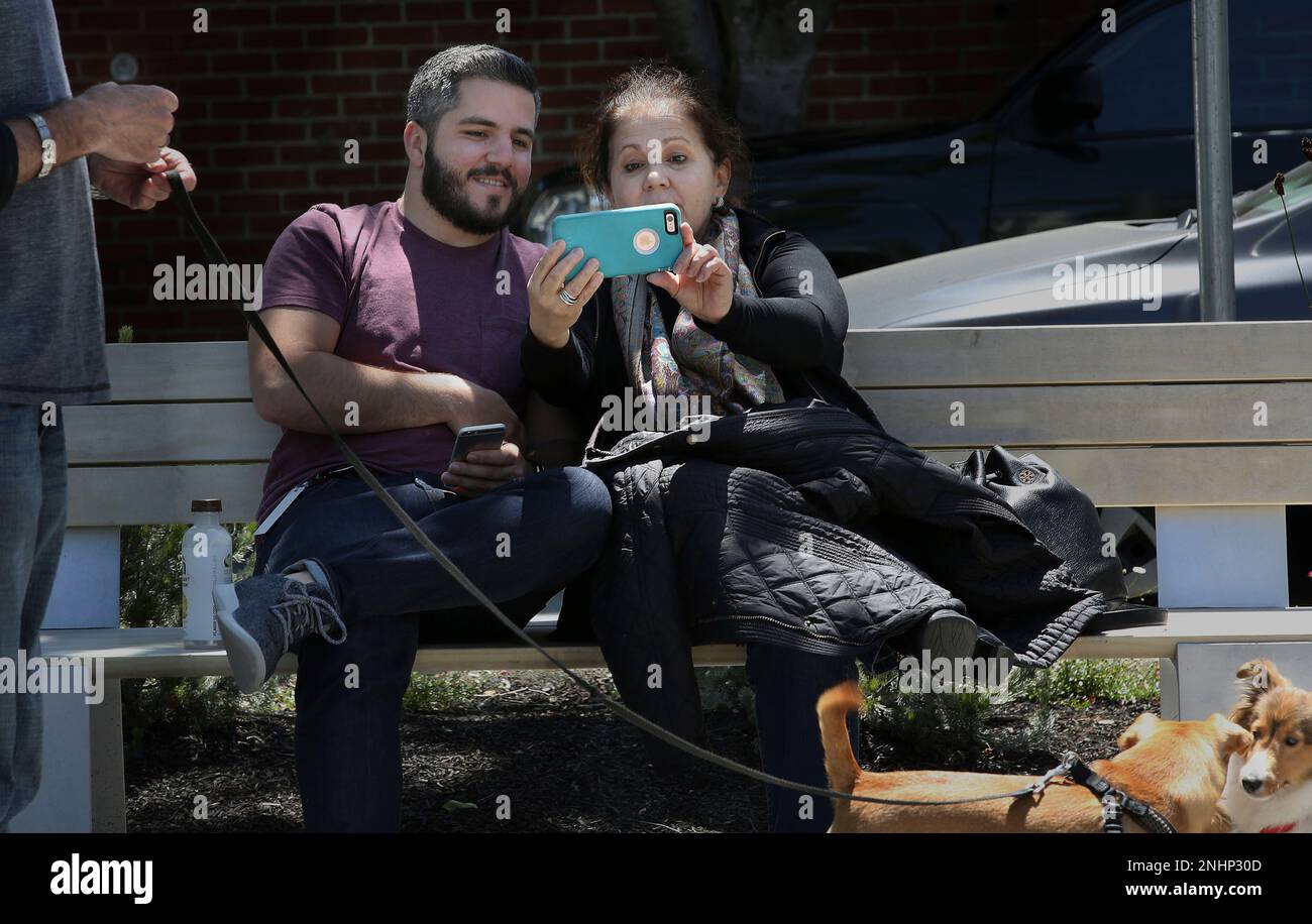 Alex Diaz (left) spends time with his mom Isabel Rivero (right ...