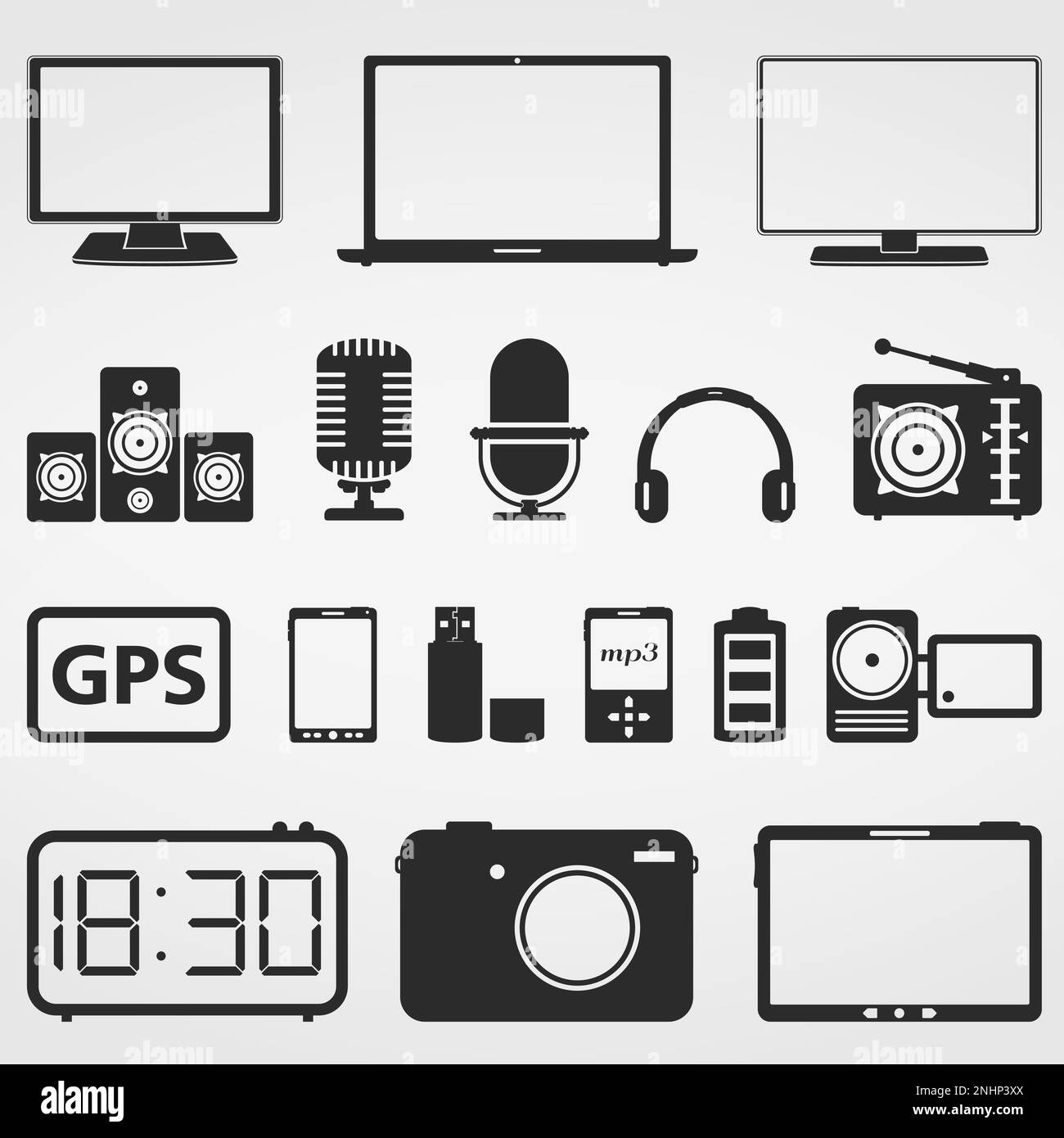 Electronics icons, vector eps10 illustration Stock Vector Image & Art ...