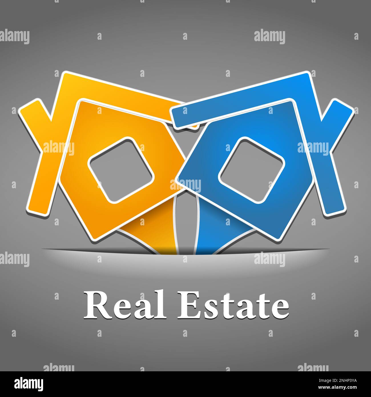 Real estate emblem design, vector eps10 illustration Stock Vector Image ...